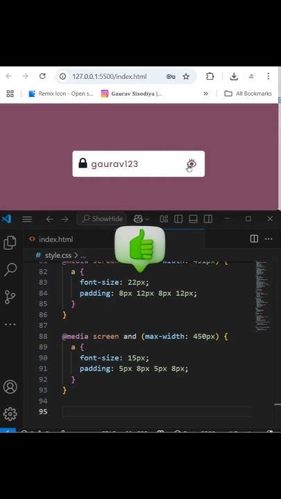 🔒 Showhide Password Using Javascript Webdevelopment Coding Javascript Shorts Youtube