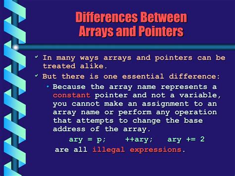 Ppt Arrays And Pointer Arithmetic In C Programming Powerpoint Presentation Id9590611
