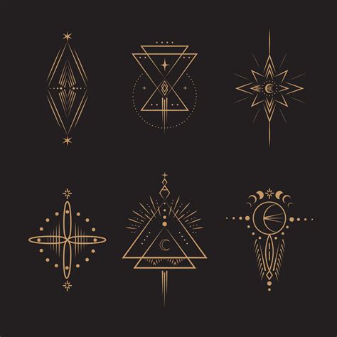 Celestial Magic Art Mystical And Esoteric Elements 18769455 Vector Art