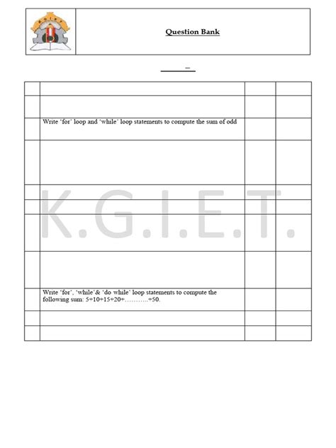 Oop Question Bank Pdf