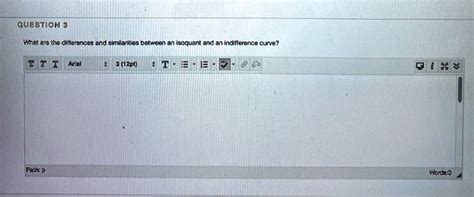 solved what are the differences and similarities between an isoquant
