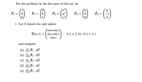 for the problems in the first part of this set let