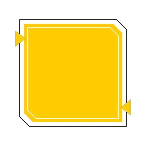 Premium Vector A Yellow Square With A Yellow Border