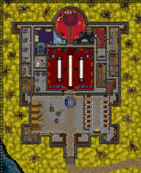 Dnd Grid Map Castle Keep Wmage Circle By Donkeyb39 On Deviantart
