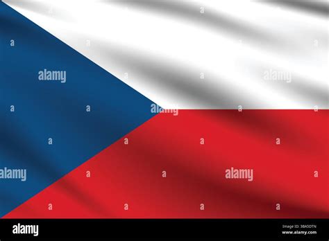 Flag Of Czech Czech Flag Official Colors And Proportion Digital Vector