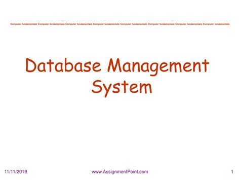 PPT Database Management System PowerPoint Presentation Free Download ID 9003427