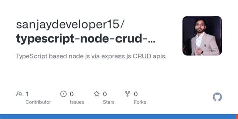 Sanjay Kumar 🇮🇳 On Linkedin Github Sanjaydeveloper15typescript Node