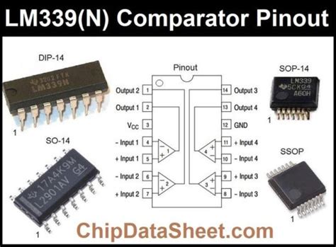Lm339 Voltage Comparator Pinout Circuits And Specs
