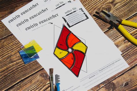 Stained Glass Suncatcher Pattern Download Beginner Stained Glass