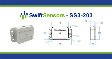 Ss3 203 Wireless Predictive Vibration Amplitude Sensor Swift Sensors