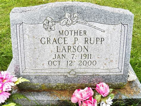 Grace Priscilla Hillary Rupp Larson 1911 2000 Memorial Find A Grave