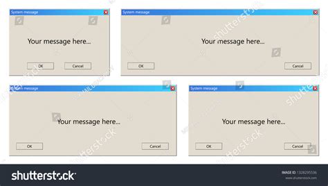 Creative Vector Illustration Operating System Message Stock Vector Royalty Free 1328295536