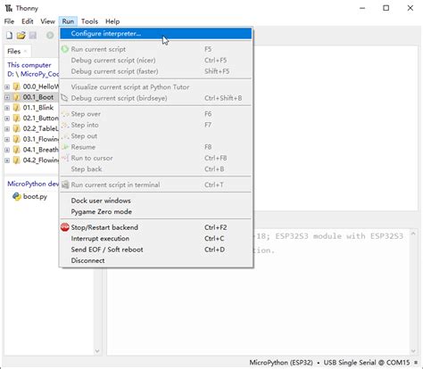 python language preparation — basic starter kit for esp32 s3 wroom documentation
