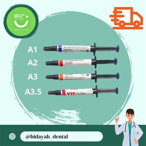 Jual Composit Flowable Vit Flownanohybrid Flowable Composite Warna A1 Jual Composit Flowable Vit Flownanohybrid Flowable Composite Warna A1