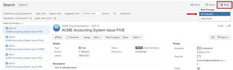 jira issues bulk update test management
