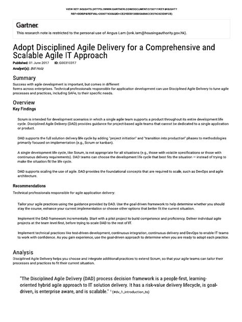 Adopt Disciplined Agile Delivery For A Pdf