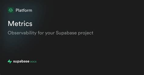 prometheus compatible metrics endpoint r supabase