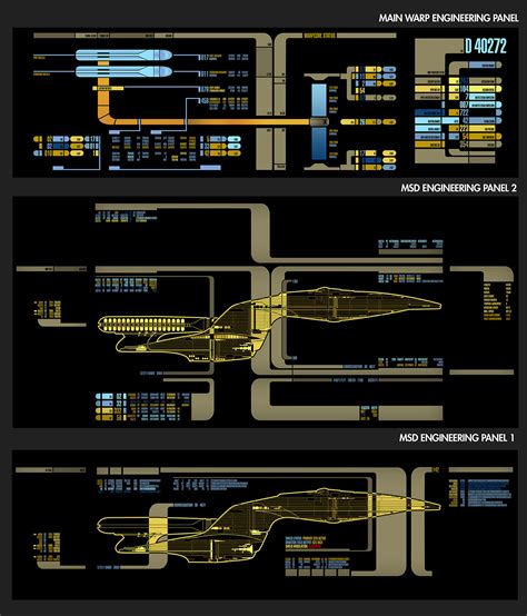 Engineering Display Enterprise D — Scifi