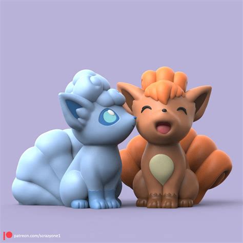 Chibi Vulpix 3d Print Etsy
