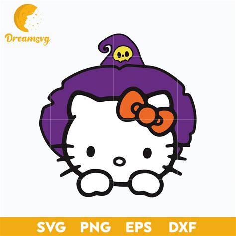 Hello Kitty Halloween Svg Hello Kitty Svg Halloween Svg Png Dxf E