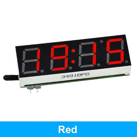 3 In 1 Led Rx8025t Digital Clock Temperature Volta Grandado
