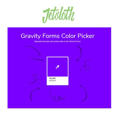 jetsloth gravity forms color picker