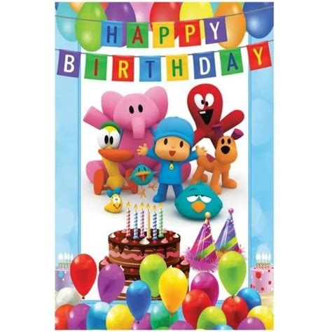 خرید و قیمت بنر تم تولد بیم بوم طرح پوکویو کد 02 سایز 100 در 150 سانتیمتر ترب