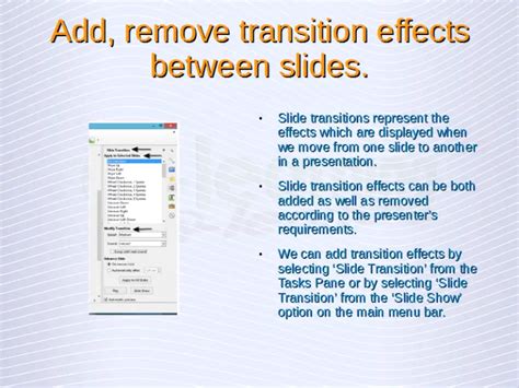 Understanding Presentations Slide Transition