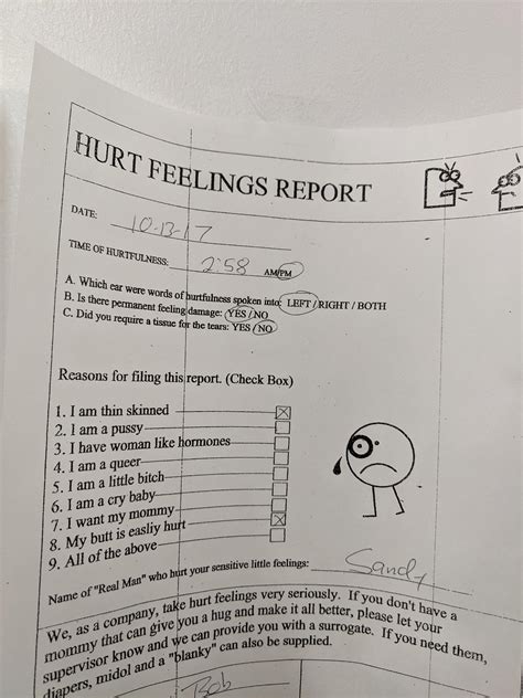 Hurt feelings report : r/antiwork