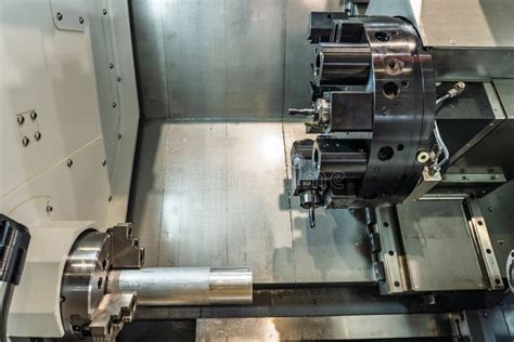 Inside View Of A Cnc Machine Cnc Lathe Interiorcnc Machine The Cnc