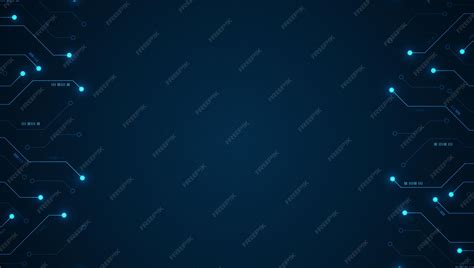 Premium Vector Circuit Board Motherboard Blue Technology Background