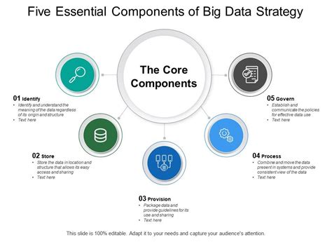 Five Essential Components Of Big Data Strategy Powerpoint