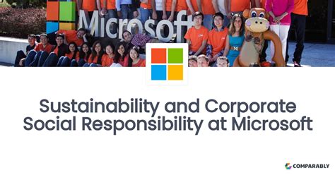 Sustainability And Corporate Social Responsibility At Microsoft Comparably