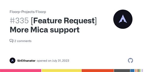[feature request] more mica support · issue 335 · floorp projects