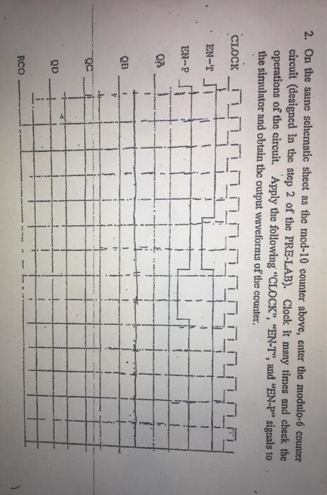 Solved 2 On The Same Schematic Sheet As The Mod 10 Counter