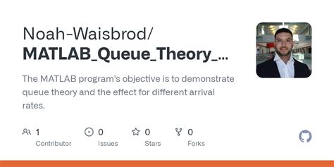 Github Noah Waisbrodmatlabqueuetheorysimulator The Matlab
