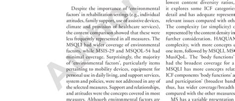 Percentages Of Linked Concepts Of Multidimensional Patient Reported