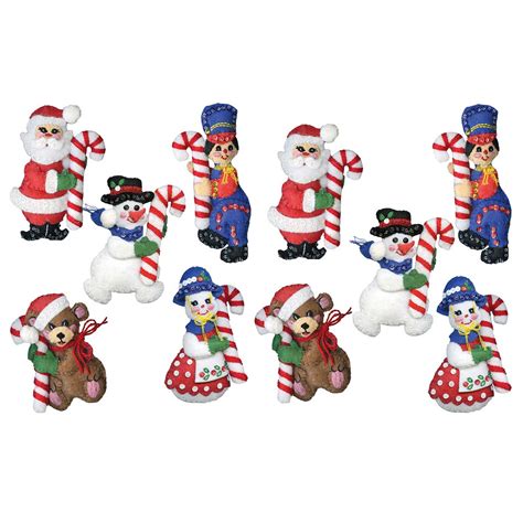 Design Works Candy Cane Friends Felt And Sequin Kit