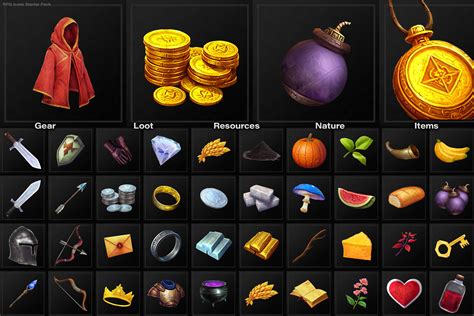 Rpg Icons Starter Pack By Icreatepixels