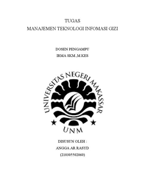 Contoh Tugas Manajemen Teknologi Informasi Gizi Pdf Pengembangan Diri Sains And Matematika