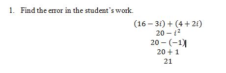 Adding And Subtracting Complex Numbers Worksheet Pdf And Answer Worksheets Library
