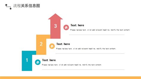 อินโฟกราฟิก Ppt ความสัมพันธ์ของกระบวนการที่มีสีสัน เทมเพลต Powerpoint ดาวน์โหลด Template