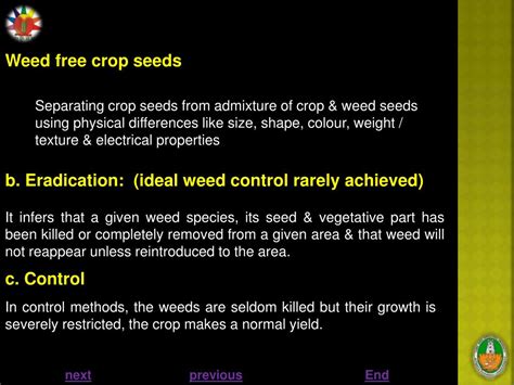 Ppt Weed Management Methods And Integrated Weed Management Powerpoint