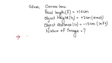 solved a 2 0cm tall object is placed perpendicular to the principal