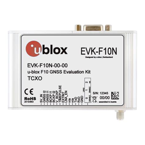 u blox evk f10n user manual pdf download manualslib