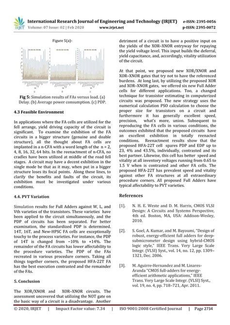 Irjet High Speed Adder With Ultra Low Power Consumption Using Xor And Xnor Gate Pdf