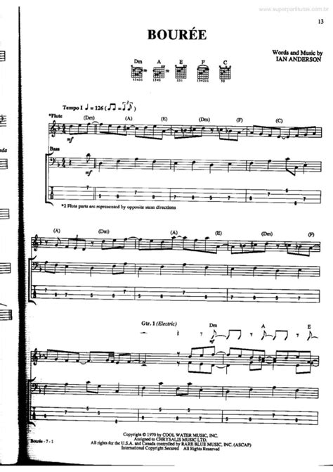 Bouree Jethro Tull Flute Notes At Beulah Insley Blog