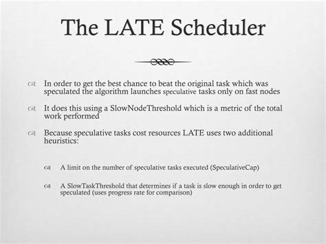 Ppt Samr A Self Adaptive Mapreduce Scheduling Algorithm In