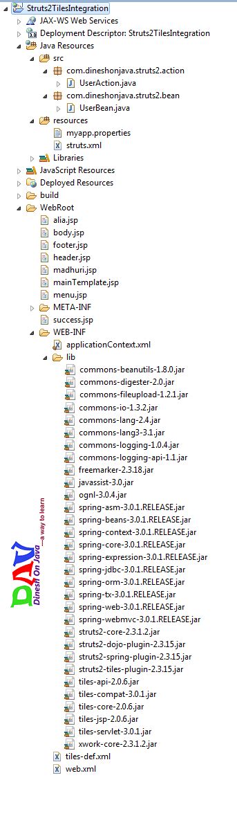 dinesh on java struts2 integration with tiles2 and spring3
