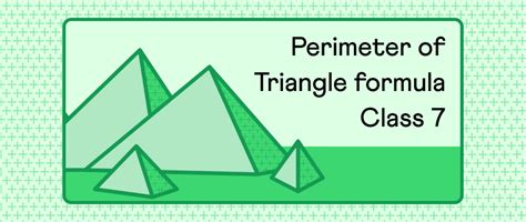 Perimeter Of Triangle Class 7 Formulas Solved Examples Pdf